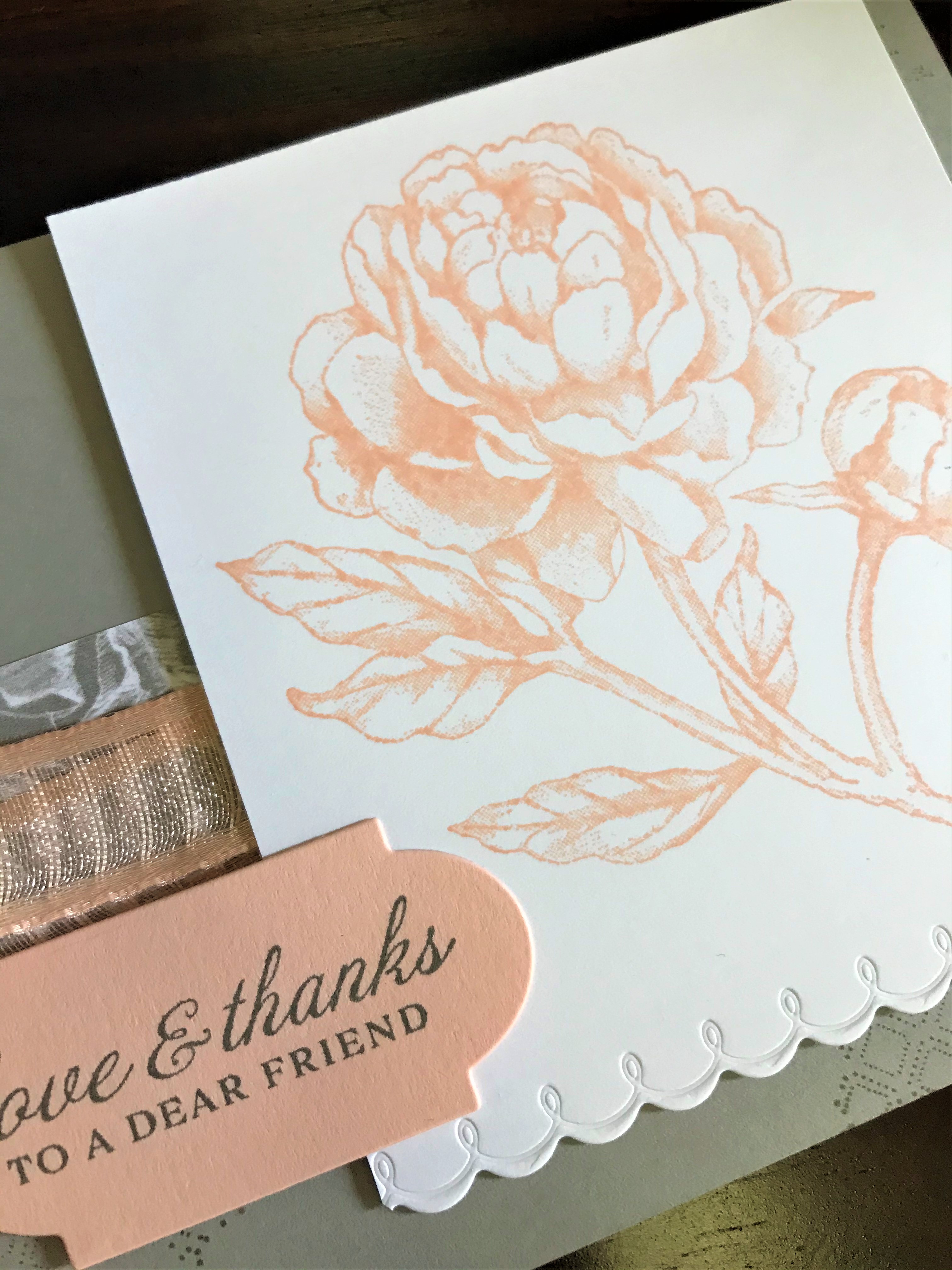 Simple Peony Card
