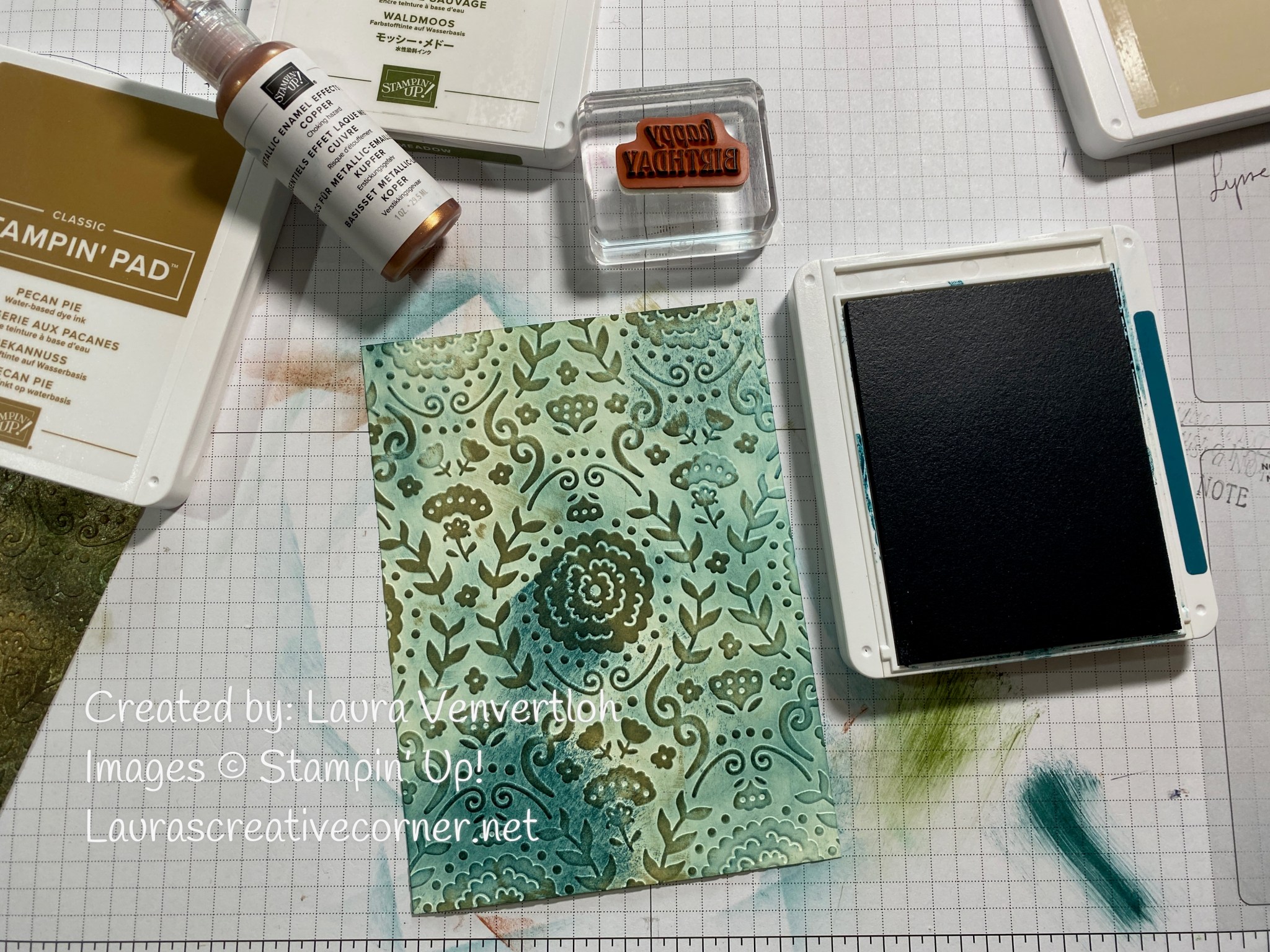 Add Faux Patina to your Cards!